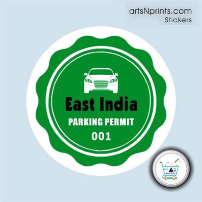 Showcase Your Vehicle: Mirror Print Parking Permit Stickers | retailed ...