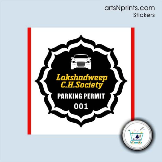 Reflective Expressions: Mirror Print Stickers for Parking Permits ...